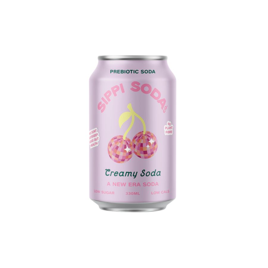 Sippi Prebiotic Soda: Creamy Soda – Shift Lanes Drinks