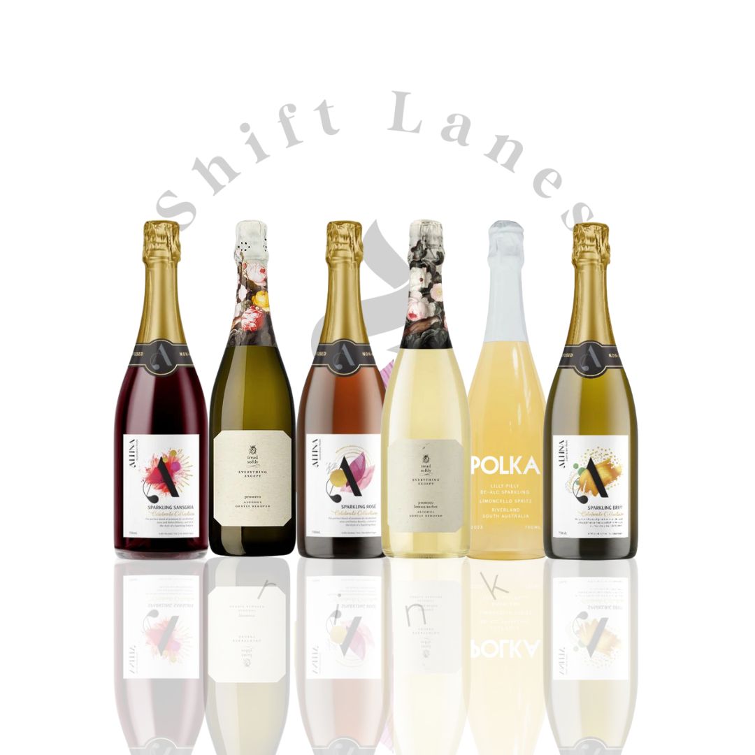 Non-Alcoholic Wine: Sparkling Wine Bundle – Shift Lanes Drinks